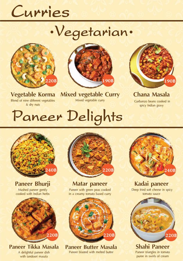 The Spices 51 - Menu